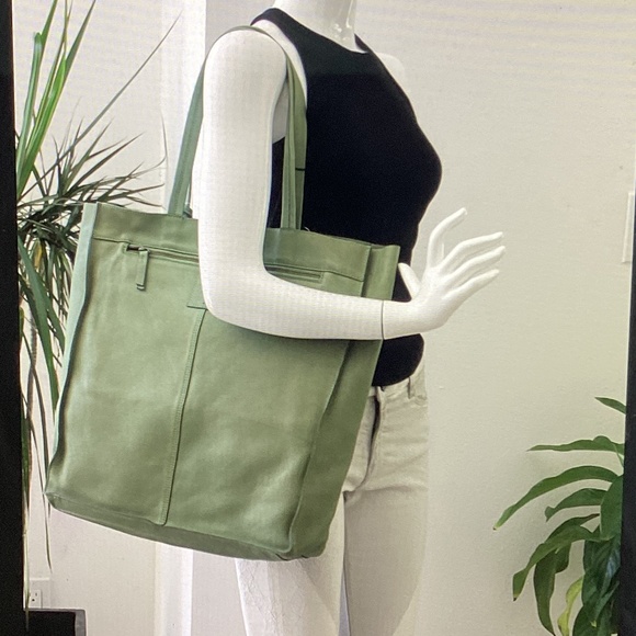 Harbour 2nd | Bags | Nwt Harbour 2nd Sage Green Large Genuine Leather ...